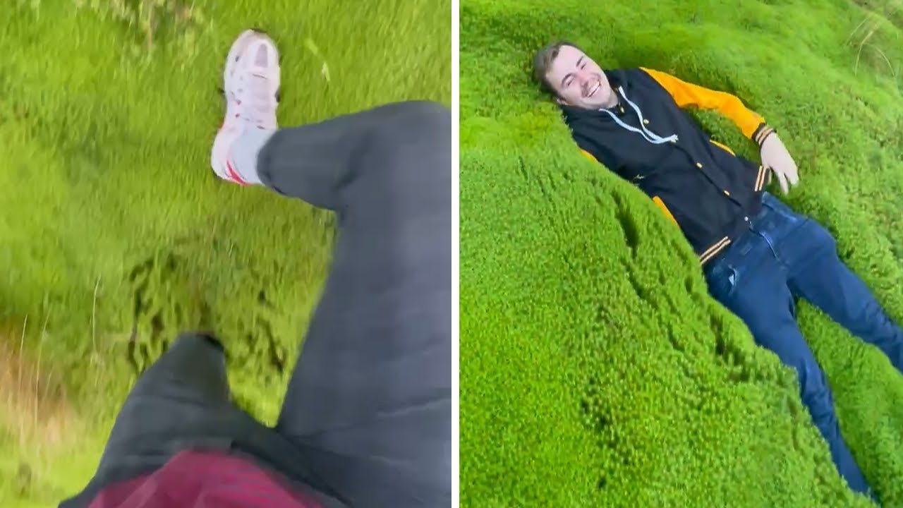Walking through deep moss is oddly satisfying to watch #Shorts - YouTube