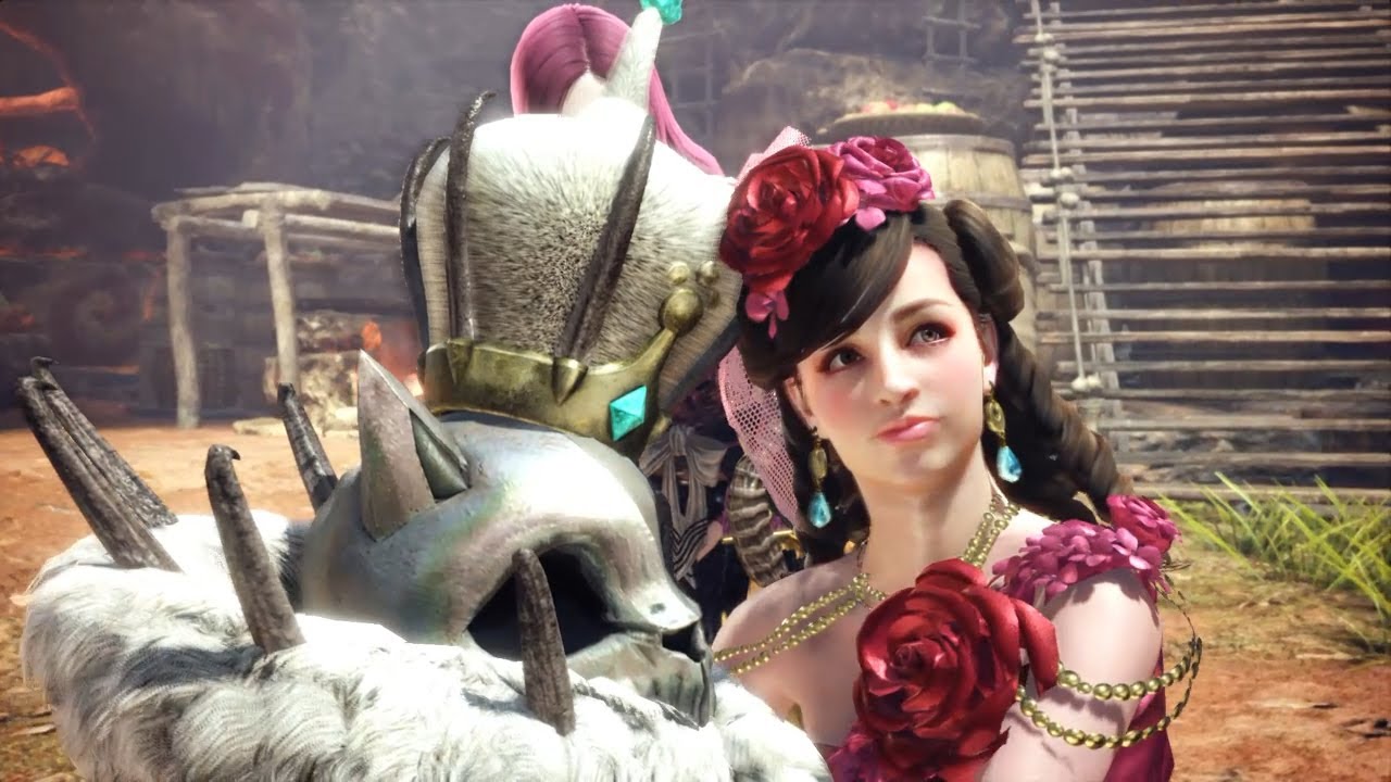 Monster Hunter World: Rose Vestido Handler and Specter Palico - YouTube
