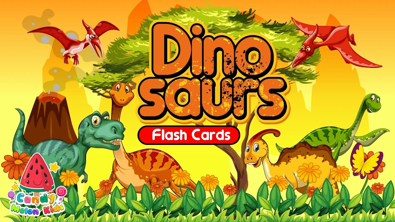 Dinosaurs Flash Cards for Kids | Video Flash Cards | Learn to Talk ...