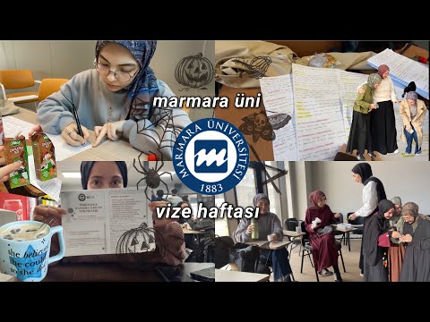 vlog| marmara üniversitesinde korkunç bir vize haftası😣📝😮‍💨 #sınavhaftası 