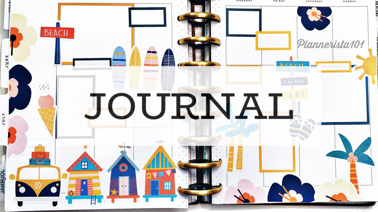 Plan With Me | July 3-9 | Creative Journal | Happy Planner | - YouTube