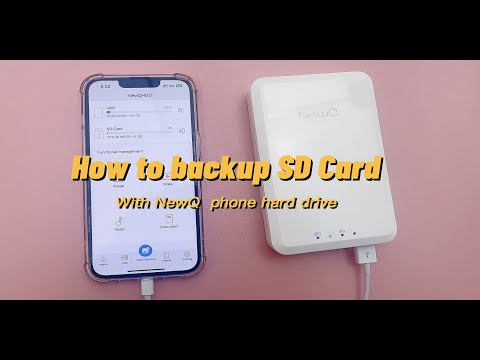 How to backup SD card with NewQ Phone Hard Drive？ - YouTube