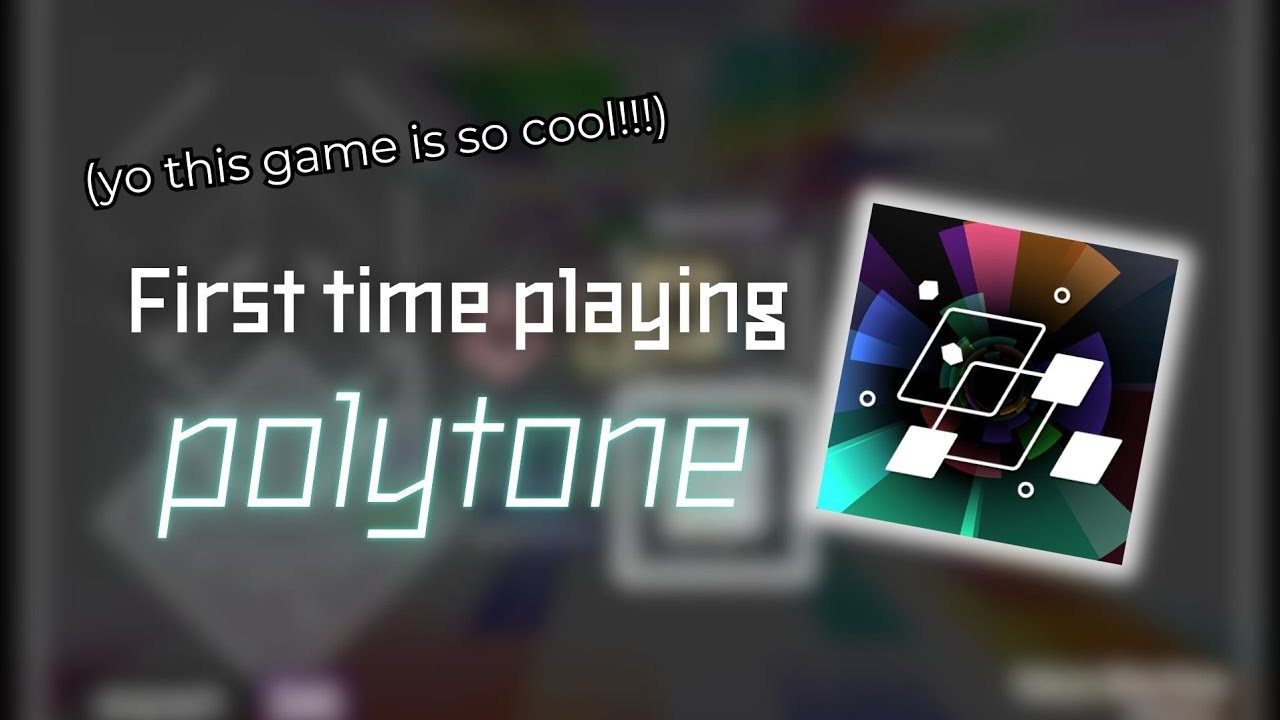 [polytone] First time ever playing this cool rhythm game - YouTube