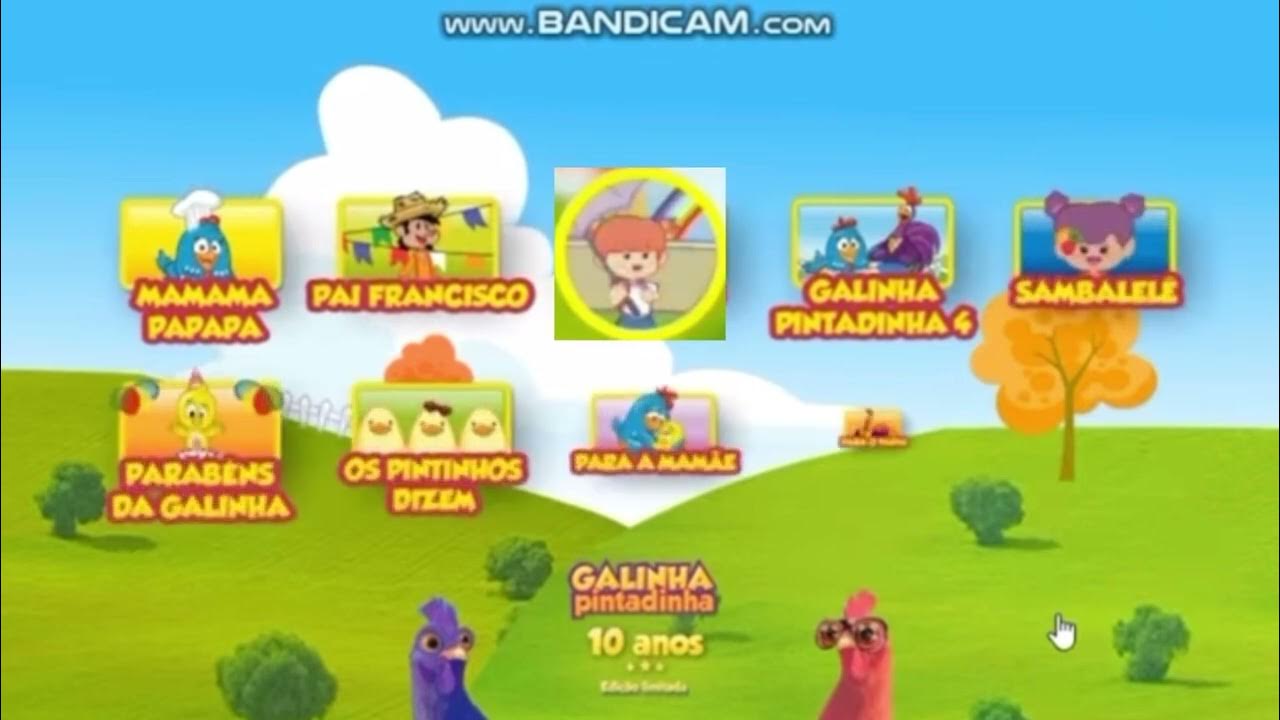 Menu DVD Galinha Pintadinha 10 Anos - YouTube