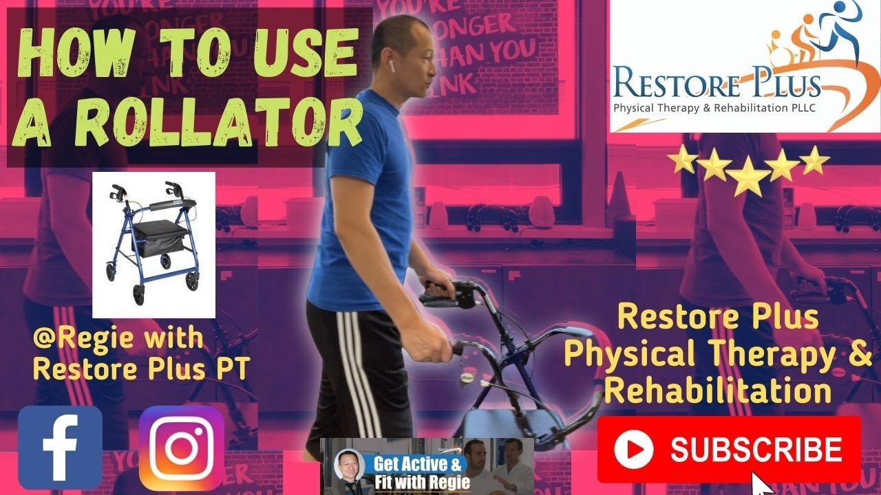 How to Use A Rollator - YouTube