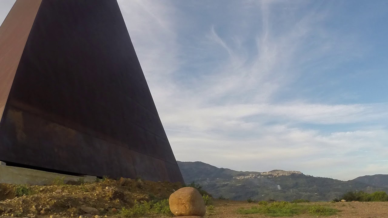 Pyramid from Mauro Staccioli, Fiumara d'Arte, Sicily - YouTube