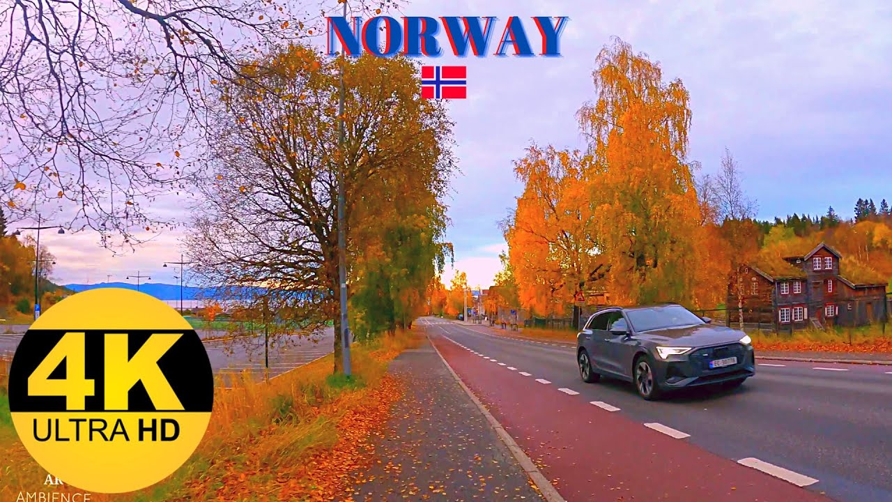 【4K】Autumn Walking Tour / Taking A Walk In NORWAY - Trondheim ...