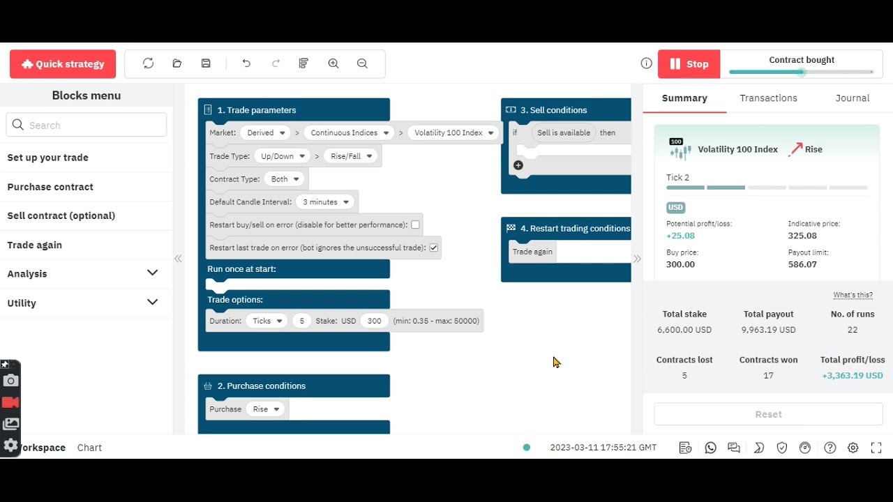 THE BEST DERIV TRADING BOT FOR V75 & V100 - YouTube
