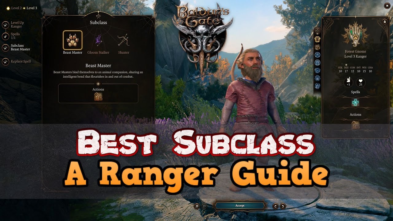 Best Ranger Subclass - The Ultimate Beginner's Ranger Guide for Baldur ...