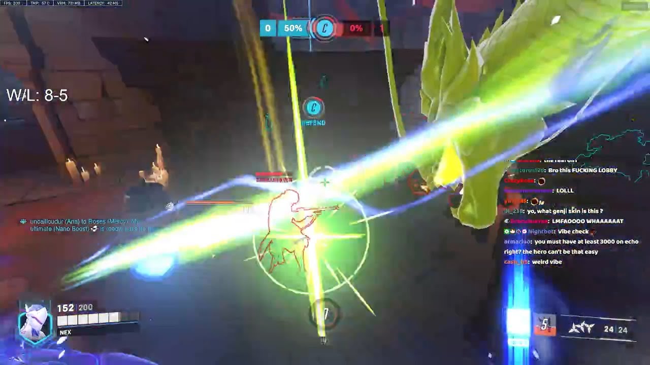 INSANE NANO GENJI COPY - NECROS ECHO GAMEPLAY SEASON 3 OVERWATCH 2 ...