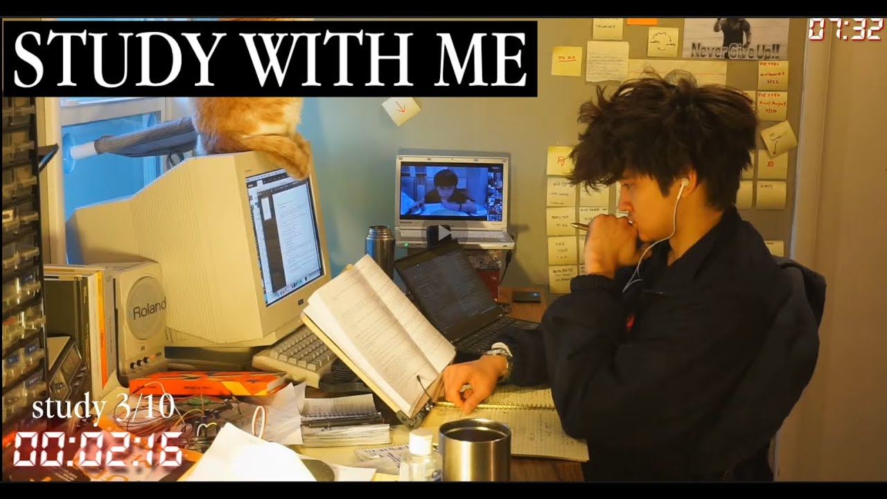 study with me live pomodoro | 12 hours - YouTube