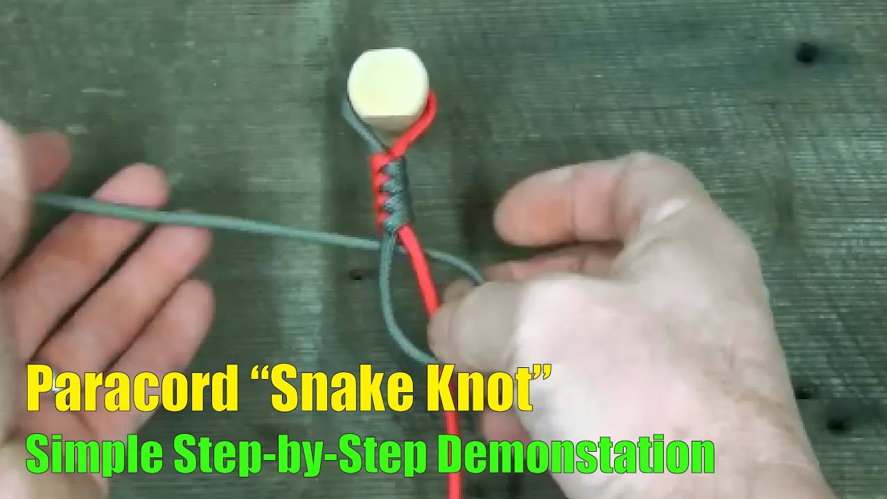 How to Tie a Paracord Snake Knot - Super Easy Step-by-Step ...