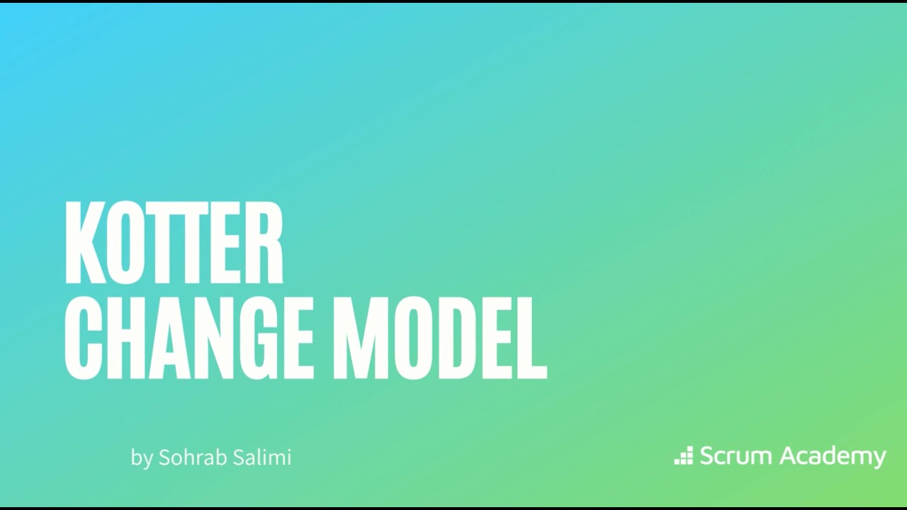 Kotter Change Model | Change Model | John P. Kotter (Scrum Academy ...