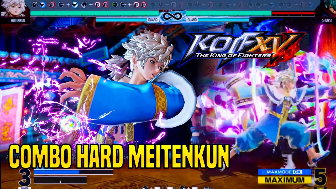 KOF XV MEITENKUN COMBO HARD - YouTube