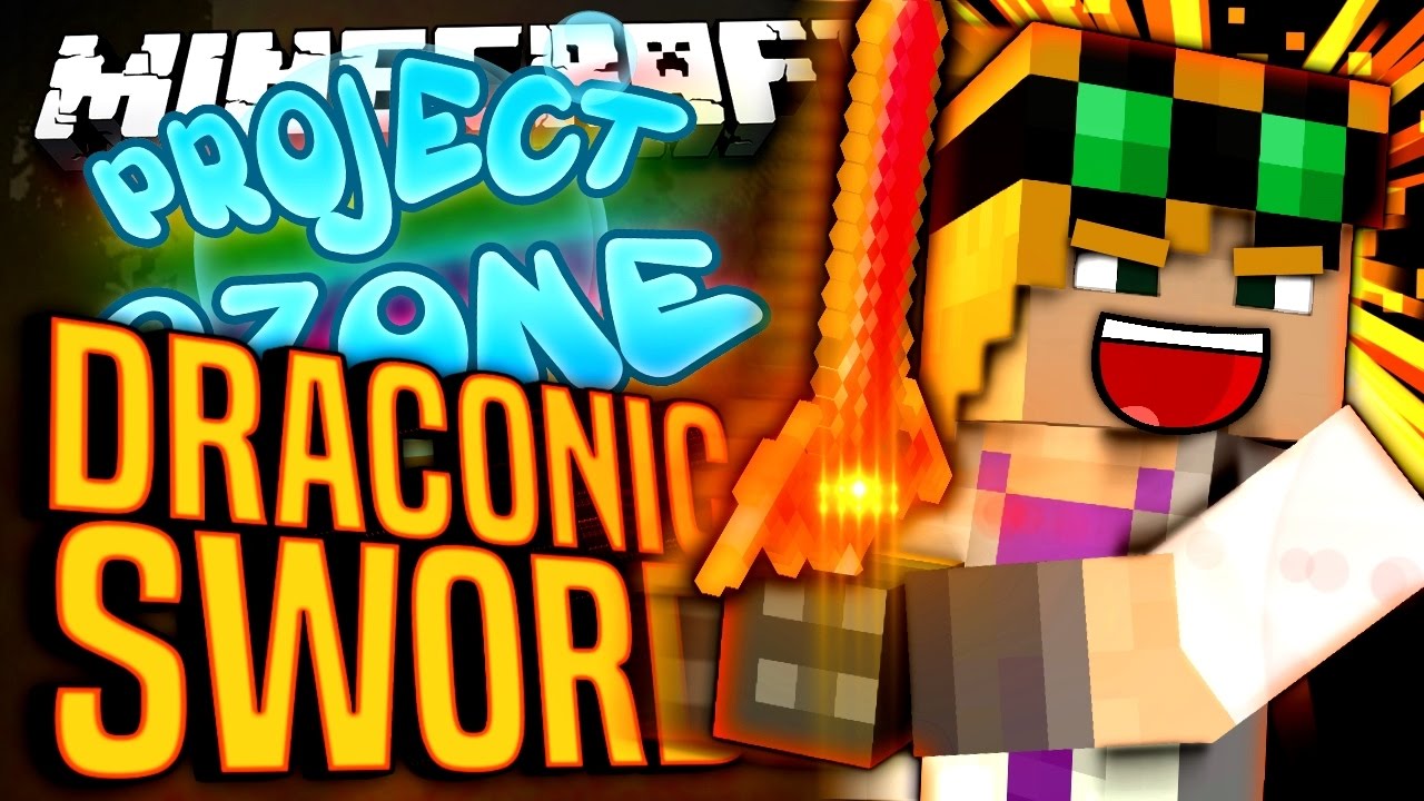 Minecraft - DRACONIC SWORD - Project Ozone #124 - YouTube