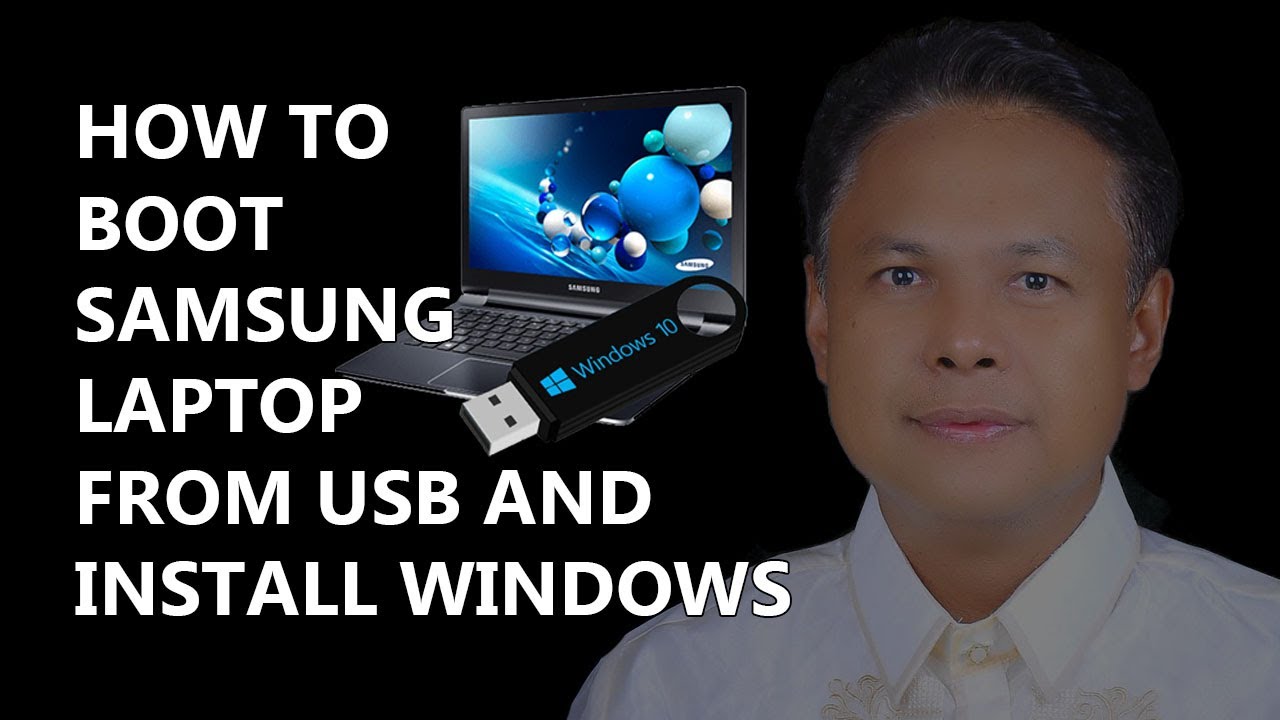 How to Boot Samsung Laptop from USB and Install Windows - YouTube