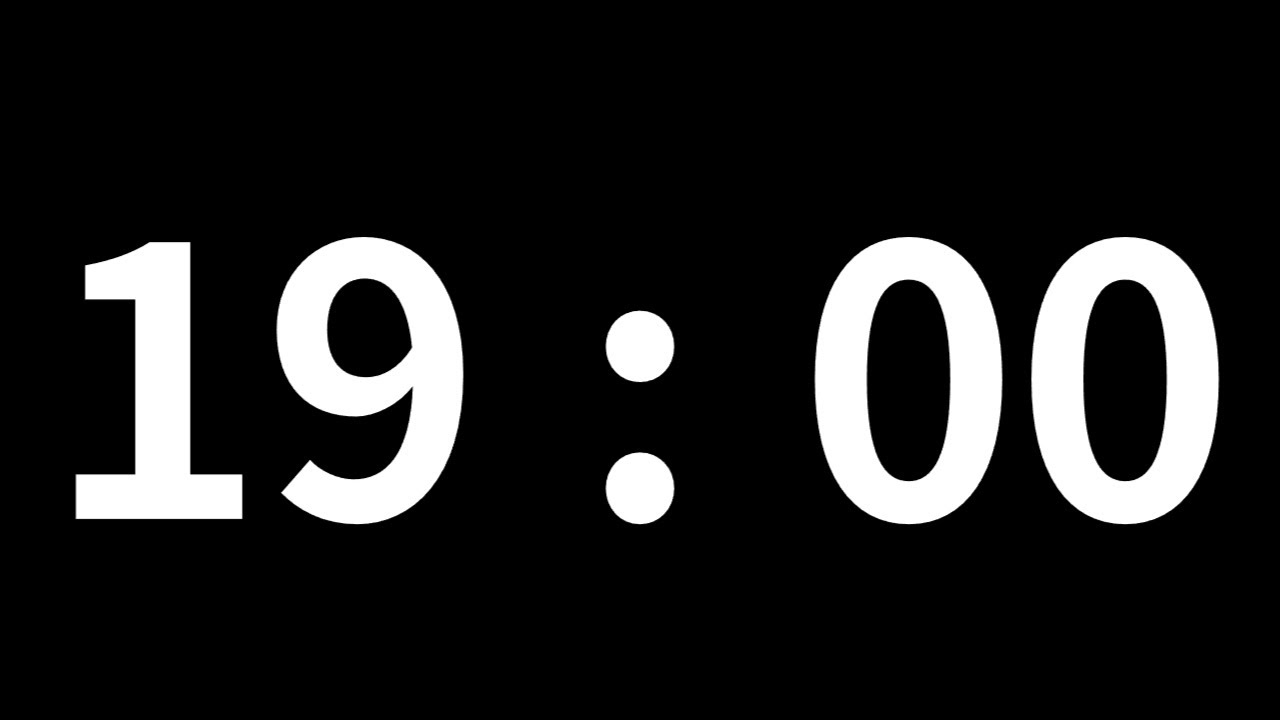19분 타이머 19minute timer 1140 second timer - YouTube
