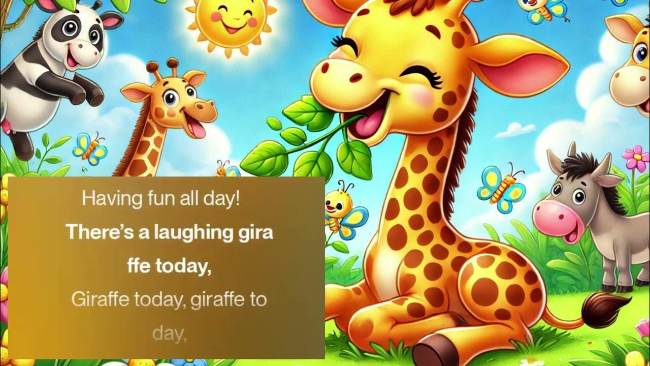 The Laughing Giraffe Song 🦒😂 | Fun & Silly Animal Rhyme for Kids ...