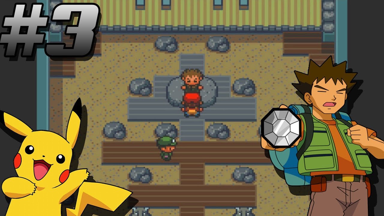 Let's Play Pokemon FireRed #3-Walkthrough(Pewter City Gym Leader Brock ...
