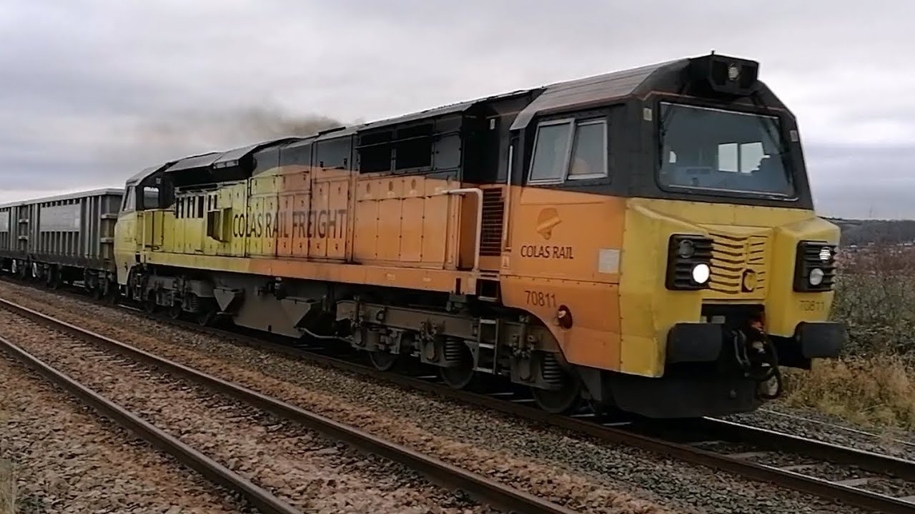 28/10/24 - Class 70 Colas - 70811 - Bradwell Up Sidings Colas to ...
