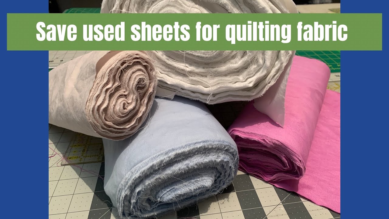 Repurpose used sheets for quilting fabrics. Dye and tear into usable ...