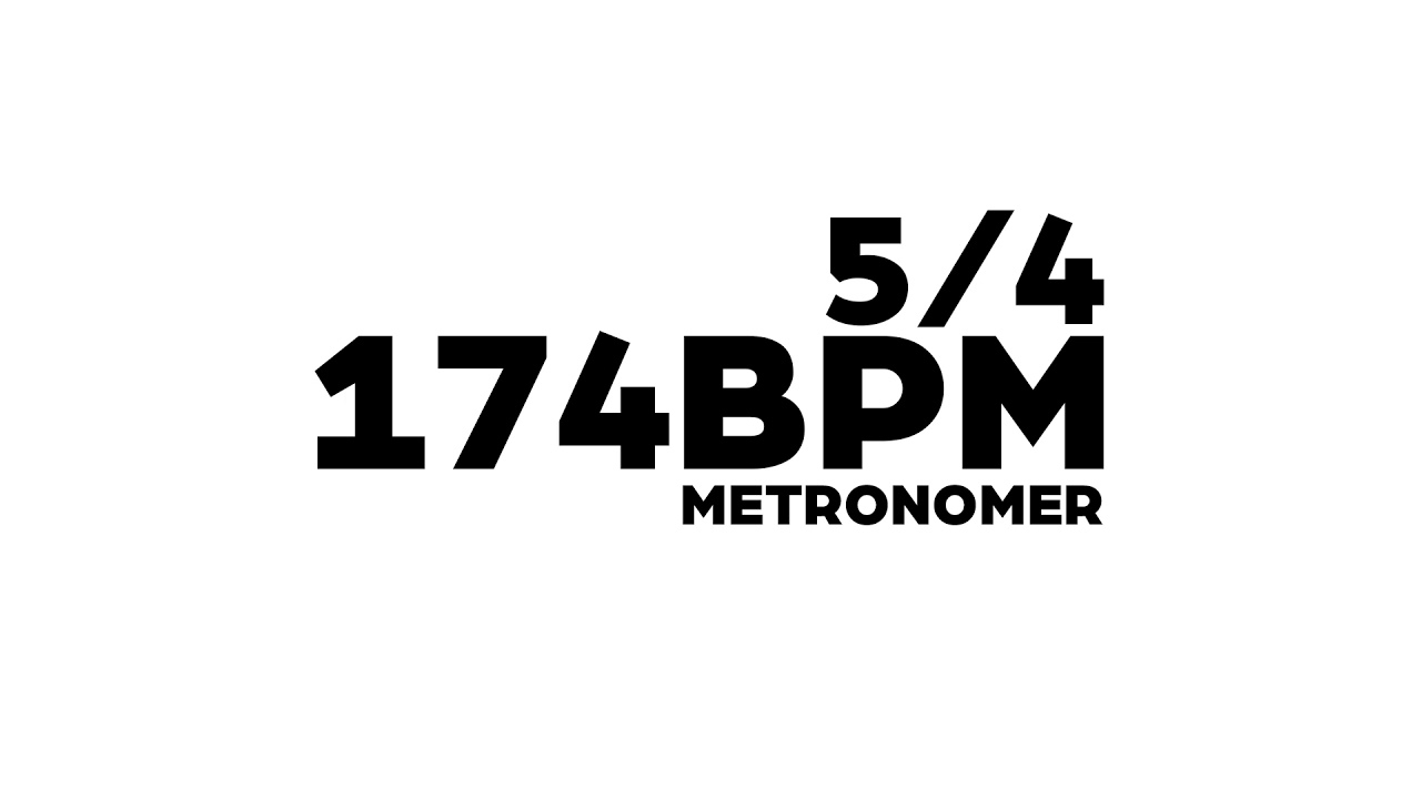 174 BPM Metronome 5/4 - YouTube