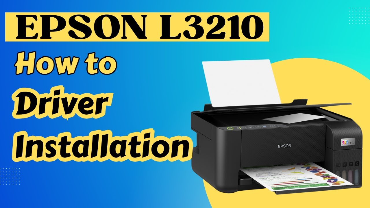 How to Install EPSON L3210 Driver ।। EPSON L3210 Driver How to ...
