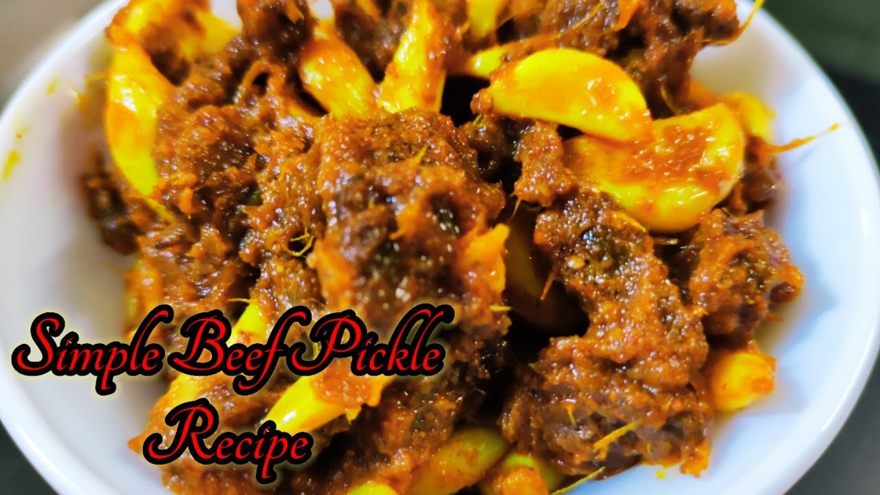 Beef Pickle |Video #90| Making of Beef Pickle|Beef Achar|Kerala Beef ...