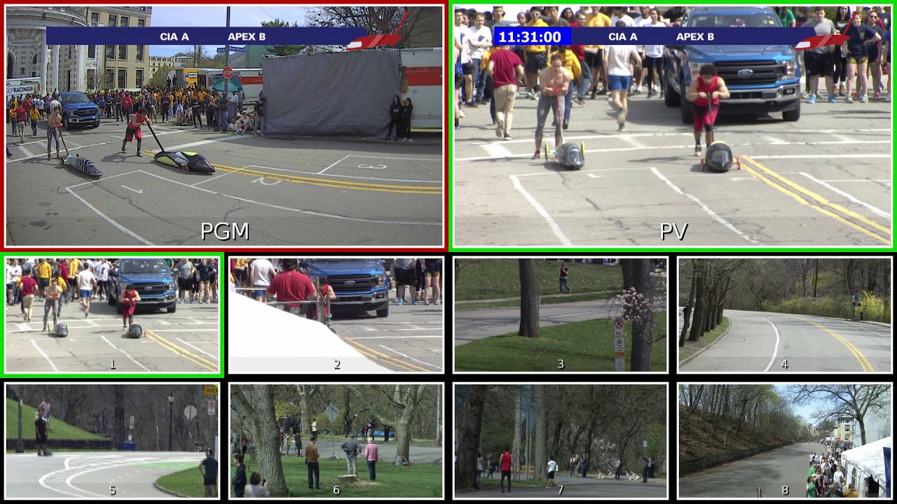 CMU Buggy Raceday 2019 Day 2 Multivew - M3 CIA A Apex B - YouTube