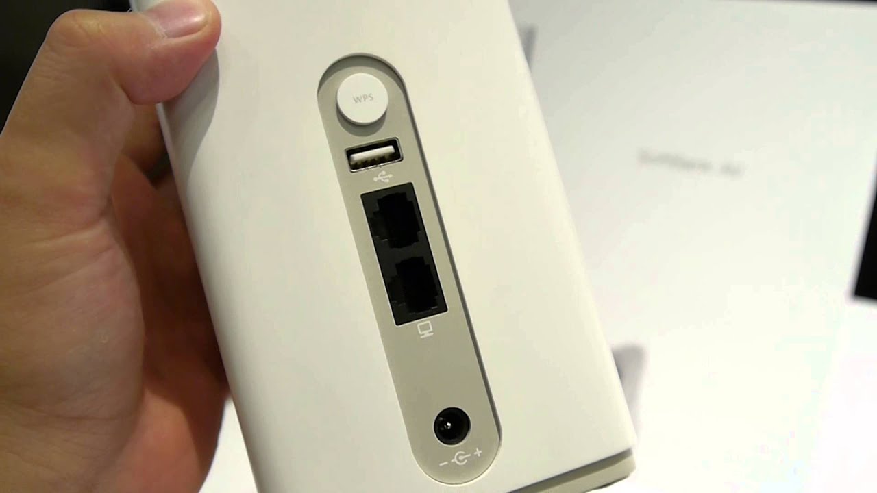 下り最大261Mbpsの新型SoftBank Airが一目で分かるムービー - YouTube