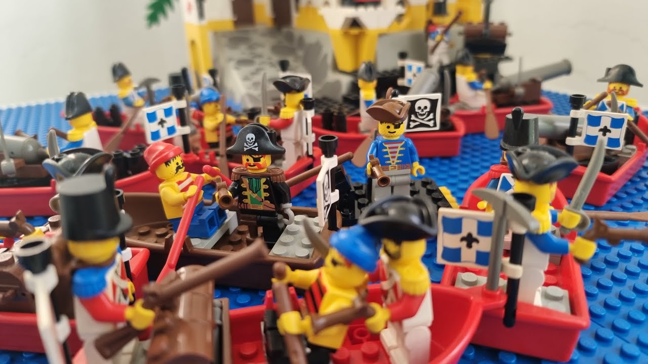 Lego Pirates 6247 Bounty boat X 6245 Harbor sentry - YouTube