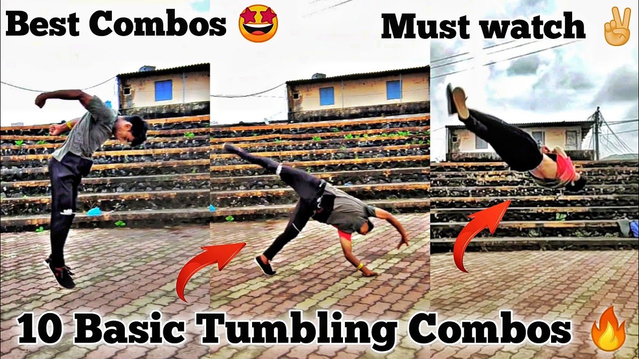 10 easy tumbling combo 😍 by //rajnish tumbling// - YouTube