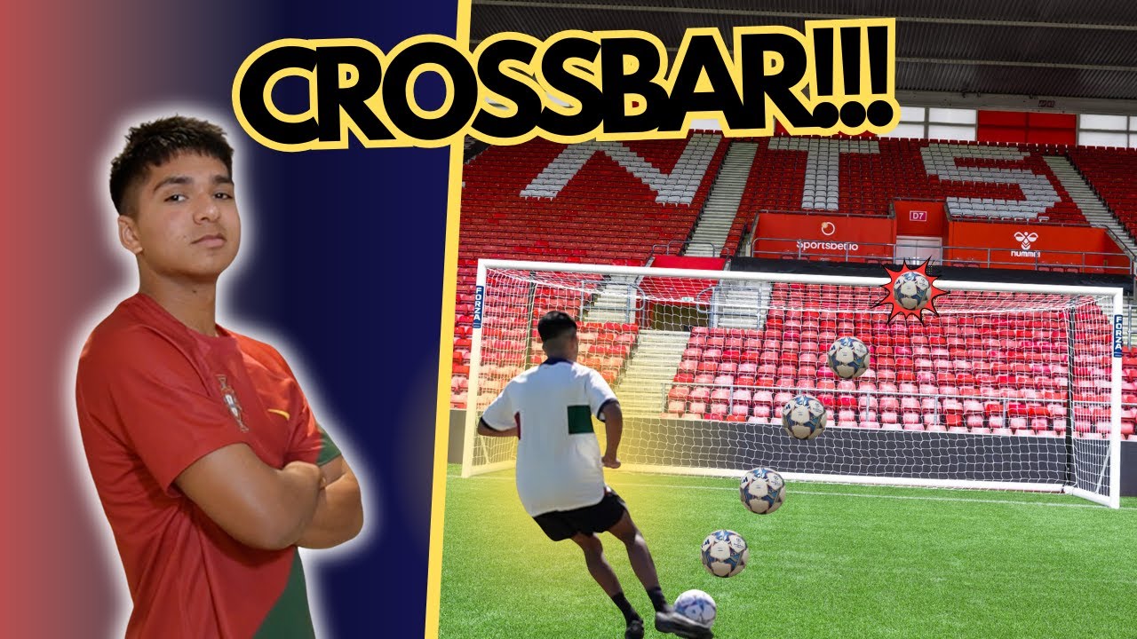 I TOOK 100 SHOTS AND HIT THE CROSSBAR ___ TIMES!!!! - YouTube