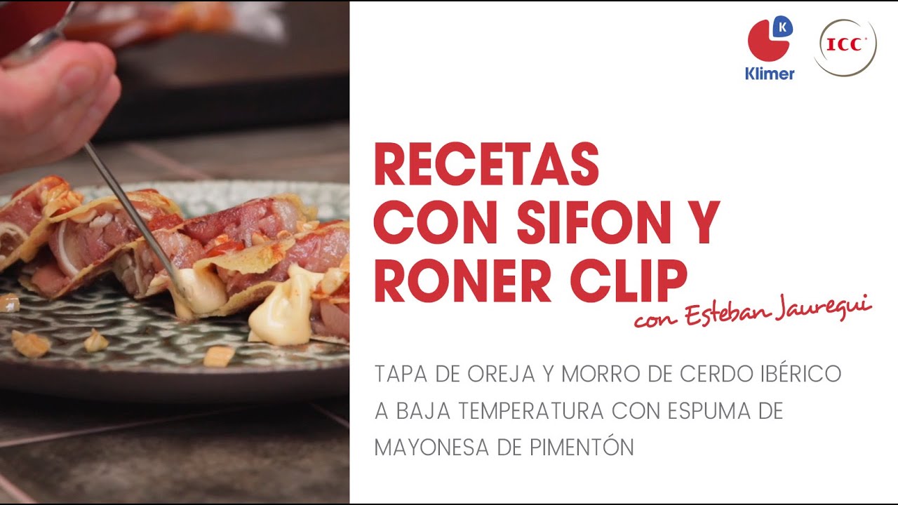 Recetas con roner y sifón de cocina. Tapa de oreja y morro de cerdo ...