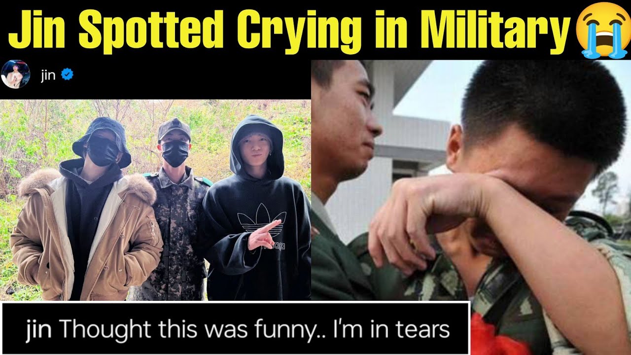 बेचारे Jin ने खुद बताया 😭 Jin Spotted Crying in Military 😭 Jin Crying ...