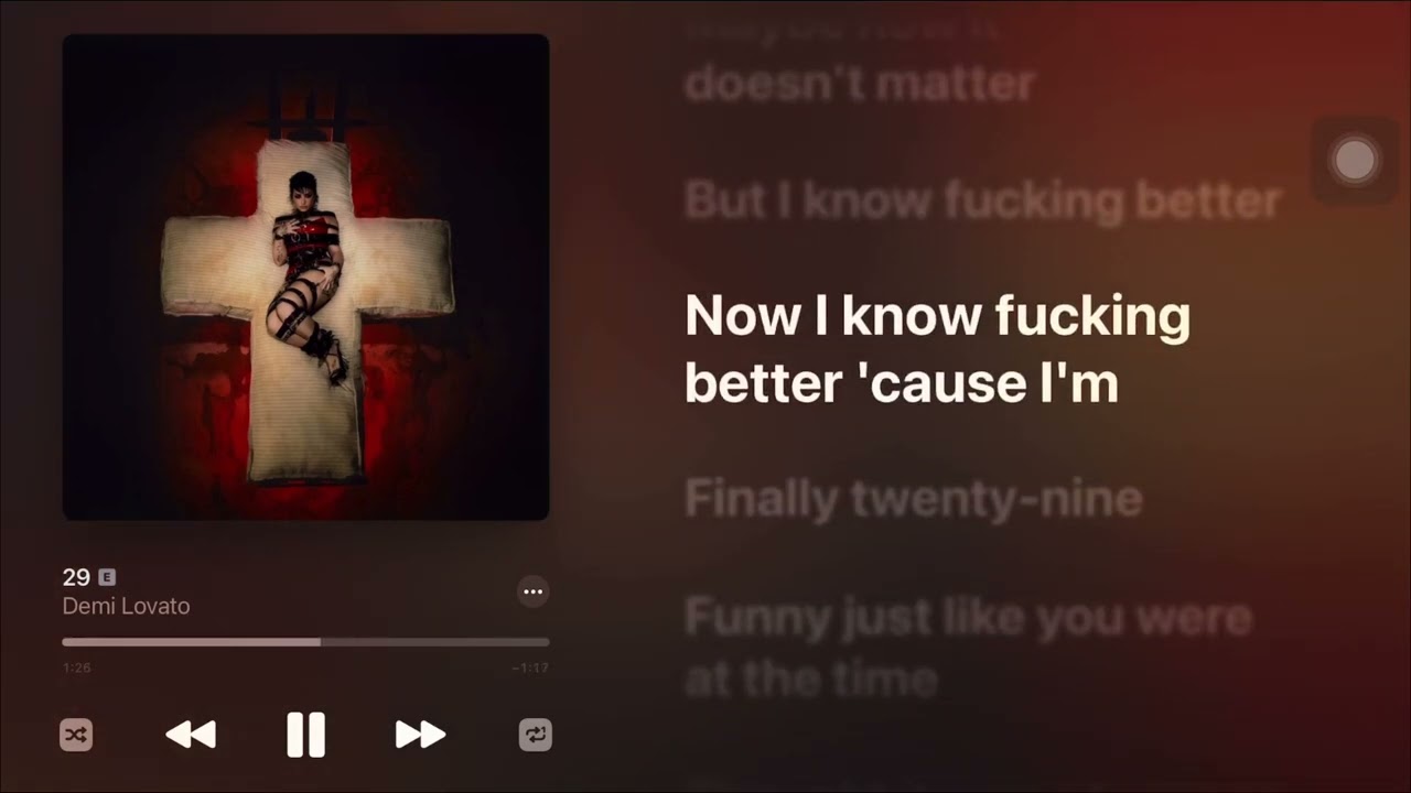 Demi Lovato - 29 karaoke lyrics instrumental - YouTube