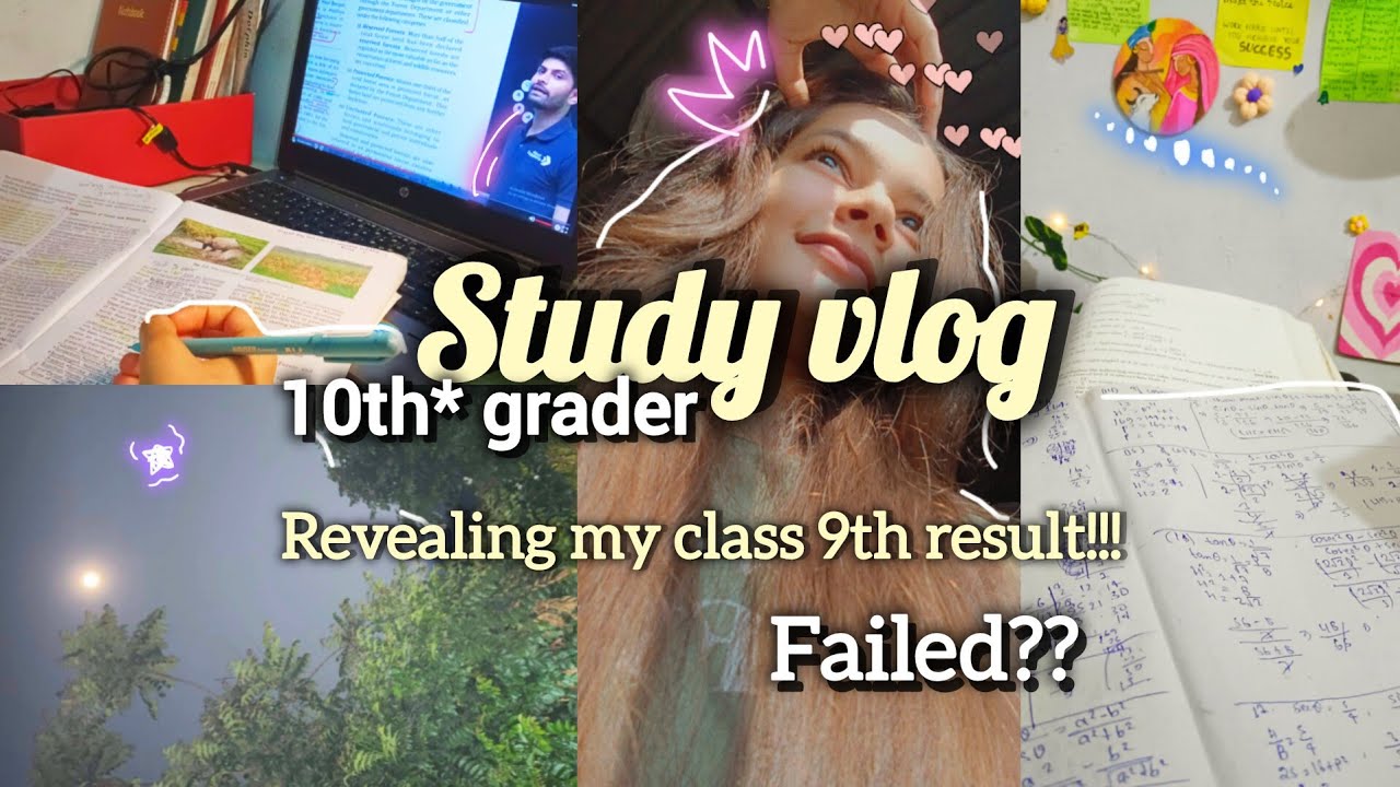 Revealing my class 9th result!🤫 failed? cbse class 10th study vlog 🌸 ...