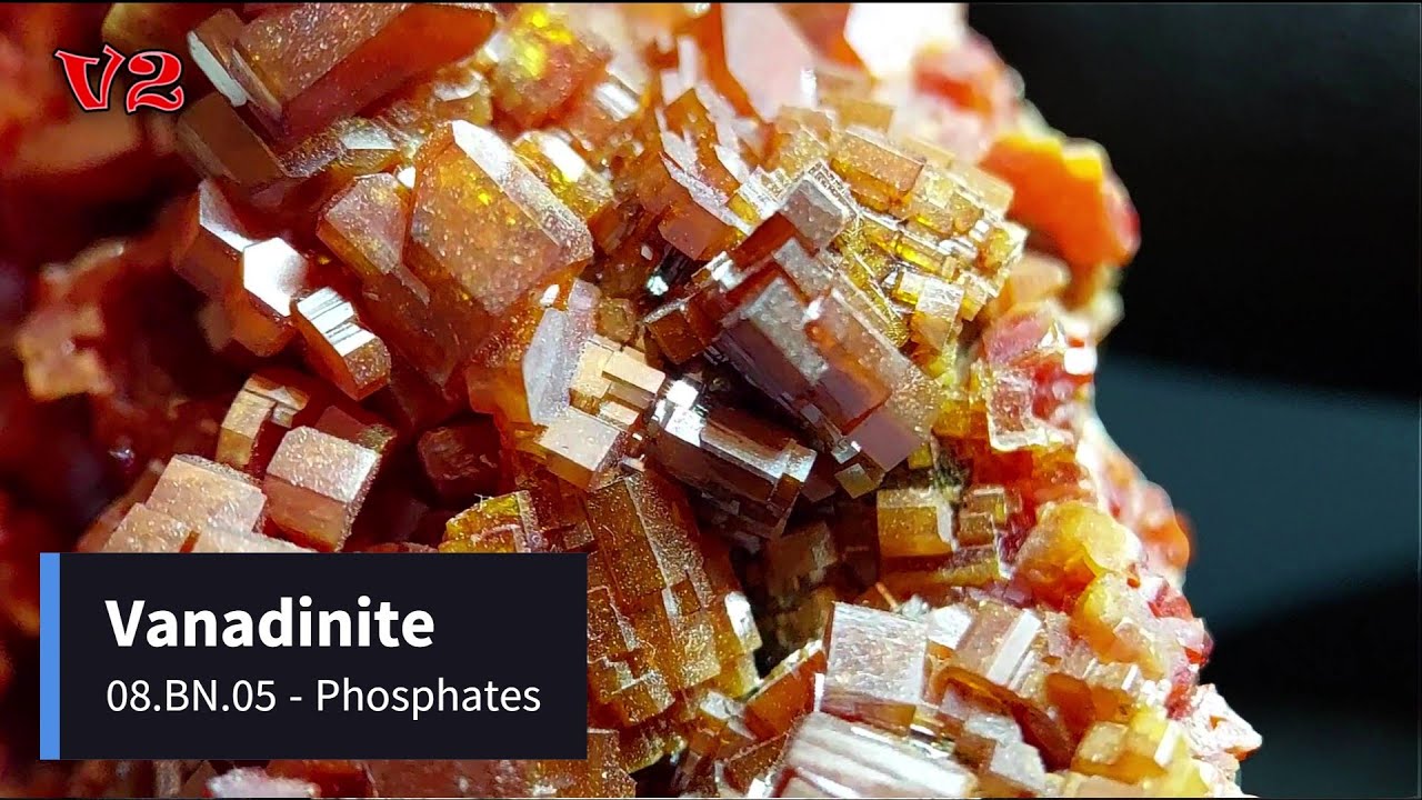 08.BN.05 - Vanadinite - #B16 - Minéraux - V2 - YouTube