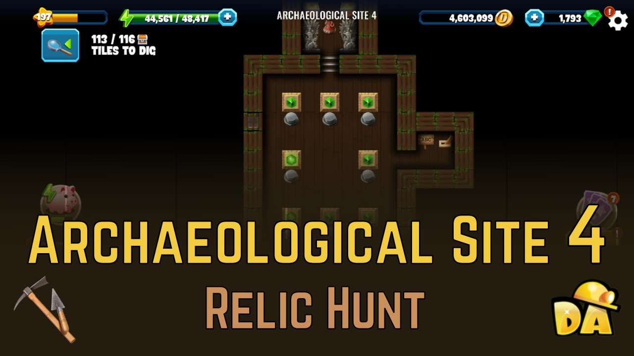 Archaeological Site 4 - Relic Hunt - Diggy's Adventure - YouTube