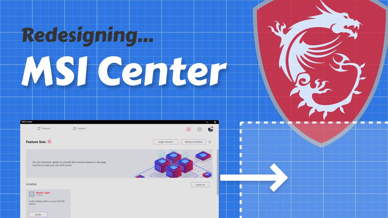 Redesigning the MSI Center app... (I did my best I promise) - YouTube