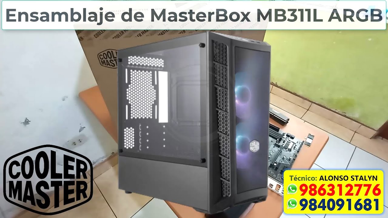 ENSAMBLAJE DE GABINETE COOLER MASTER MASTERBOX MB311L ARGB | TÉCNICO PC ...