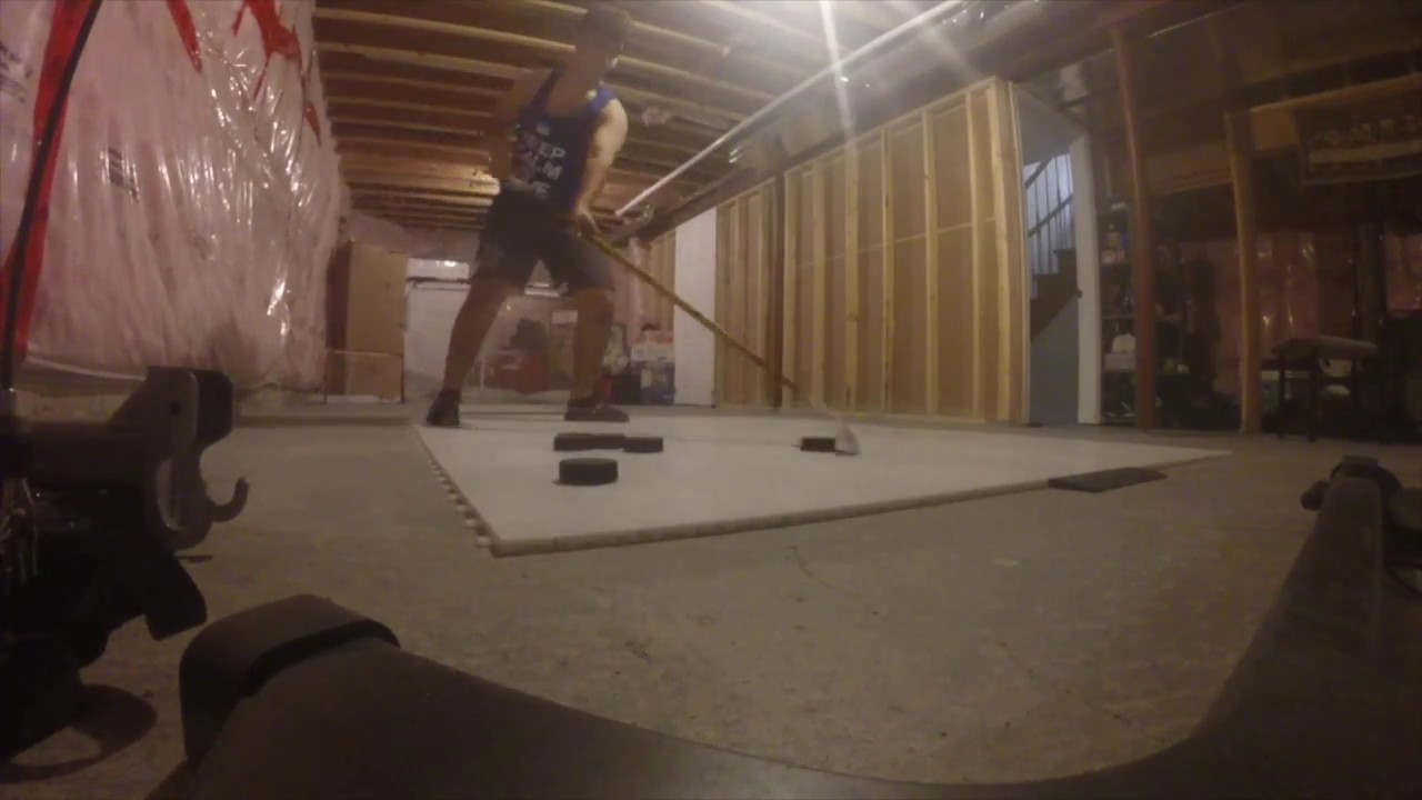 Amazing basement set up!!(shooting pucks) - YouTube