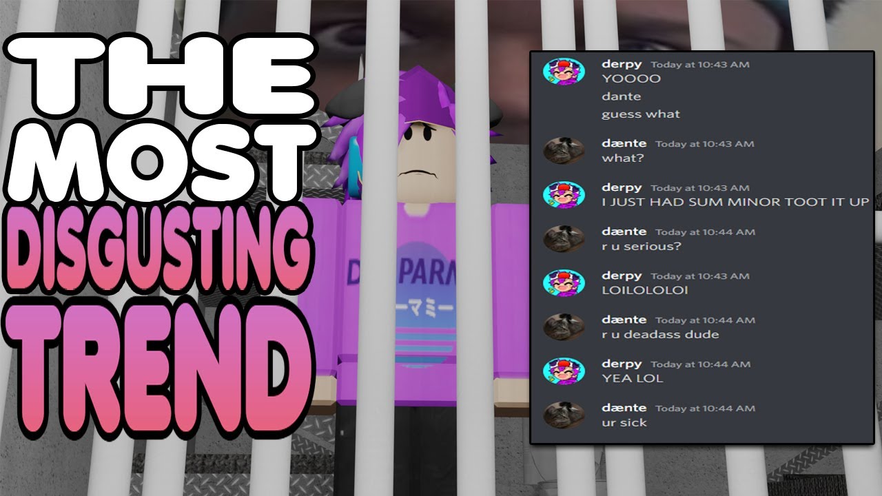 The MOST DISGUSTING Trend On Roblox... - YouTube