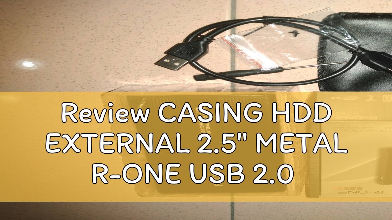 Review CASING HDD EXTERNAL 2.5" METAL R-ONE USB 2.0 - YouTube
