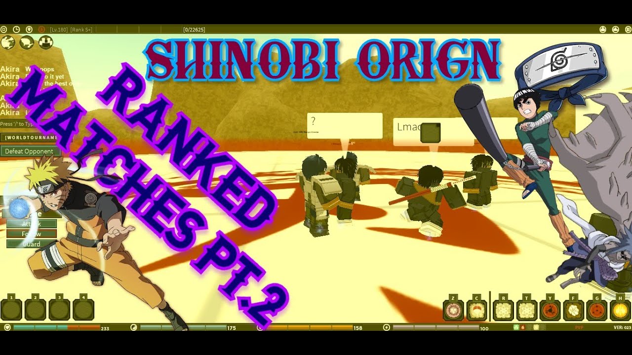 Shinobi Origin- Ranked matches pt.2 - YouTube