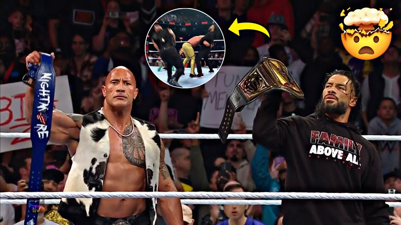 OMG🤯 Roman Reigns And Rock Brutal Attack On Cody Rhodes And Seth ...