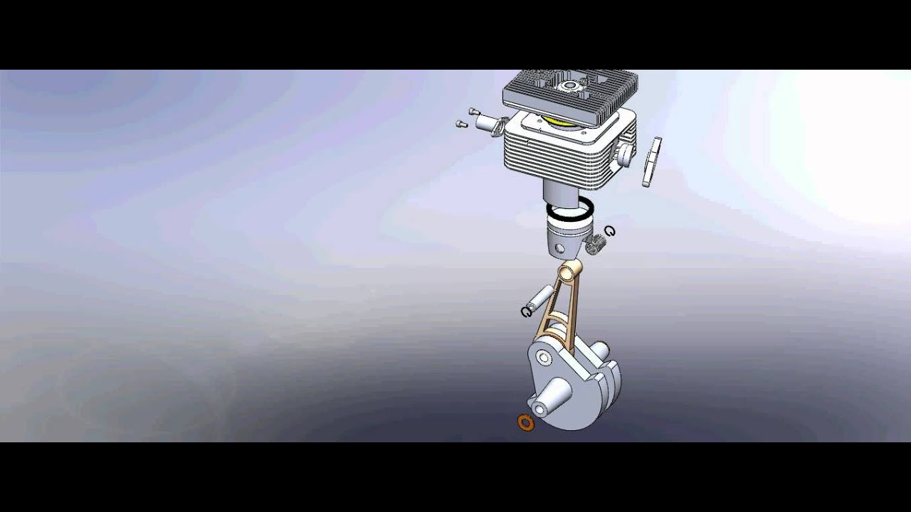 Movimiento del piston en el cilindro - YouTube