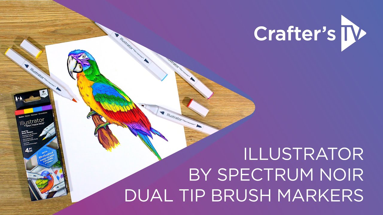 How to colour with the Spectrum Noir Illustrator Dual Tip Brush Markers ...