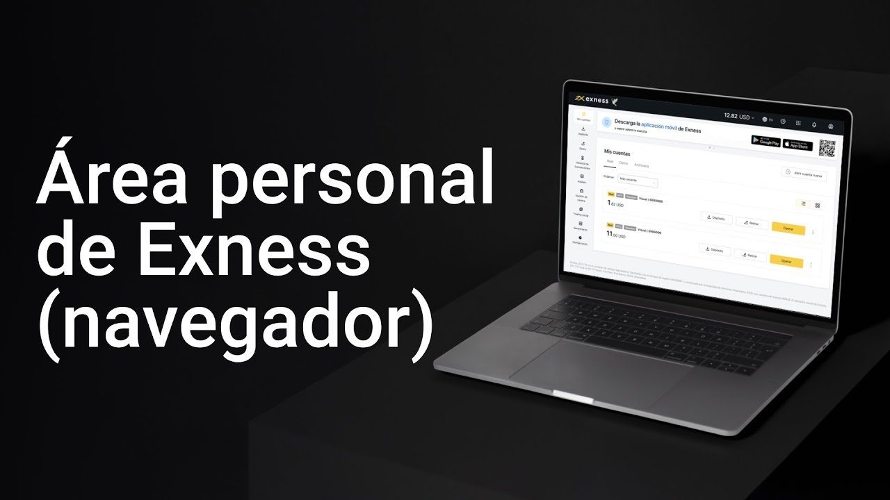 Explorar el Área personal de Exness para navegadores - YouTube