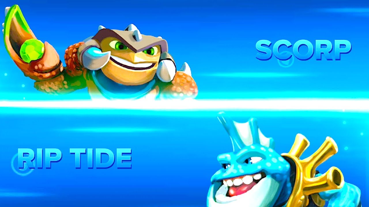 Skylanders Swap Foce PVP - Scorp VS Rip Tide - YouTube